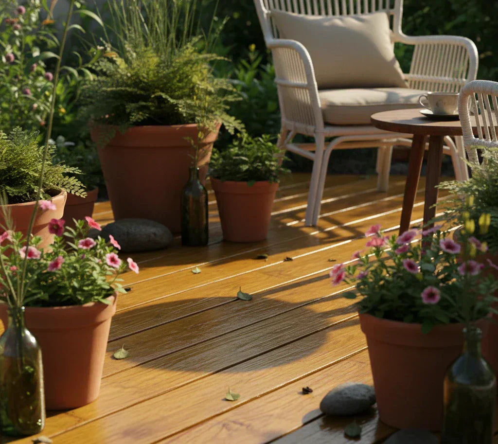 Bangkirai Holz pflegen - So bleibt deine Terrasse natürlich schön und